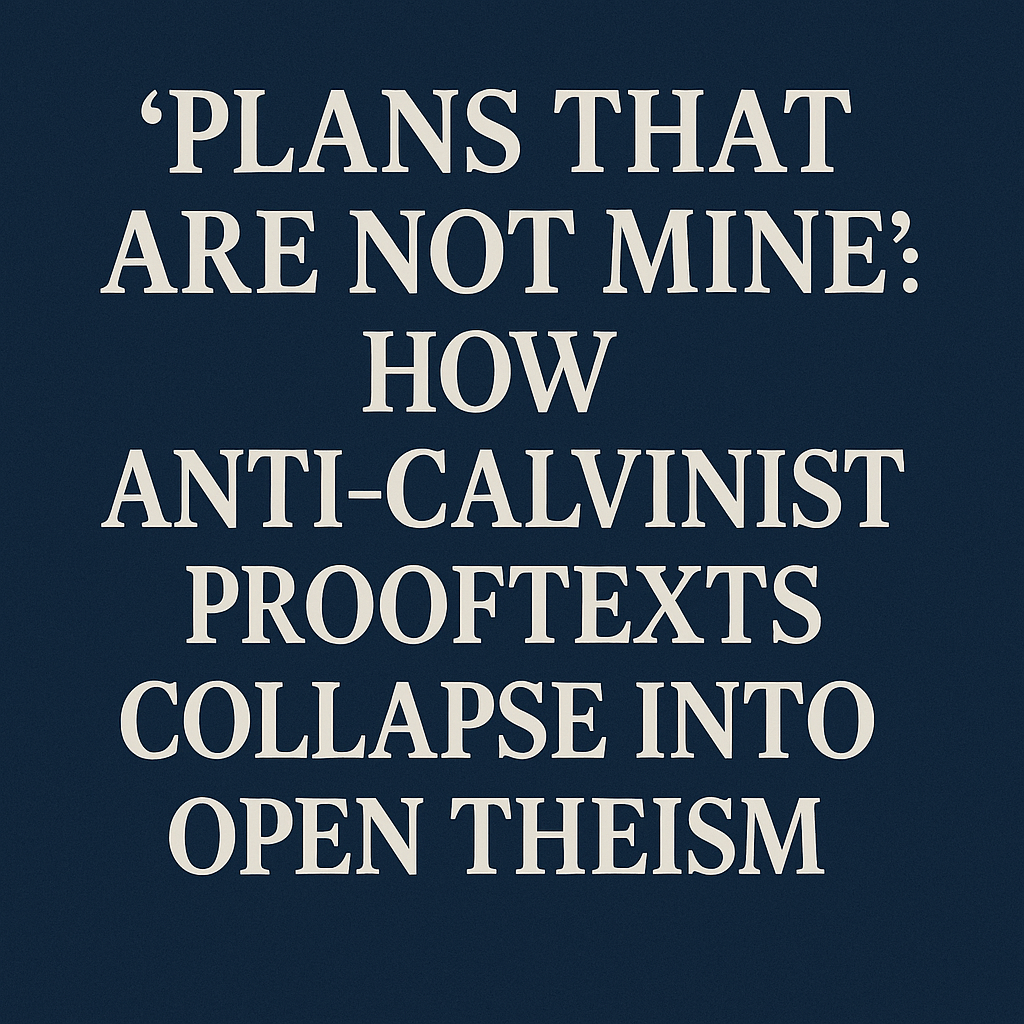 Not His Plan? A Reformed Response to a Common Prooftext Error – The Council